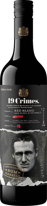 Shop 19 Crimes The Uprising Rum Aged Red Wine 750ml at Liquorland