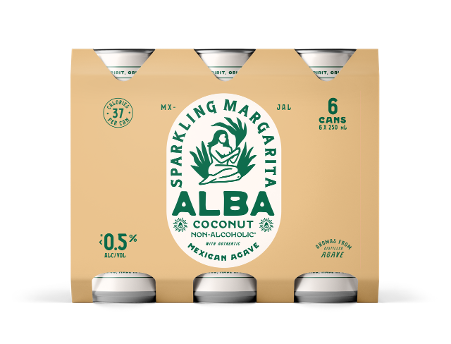Shop Alba Non-alc Sparkling Coconut Margarita 6 Pack Cans 250ml at ...