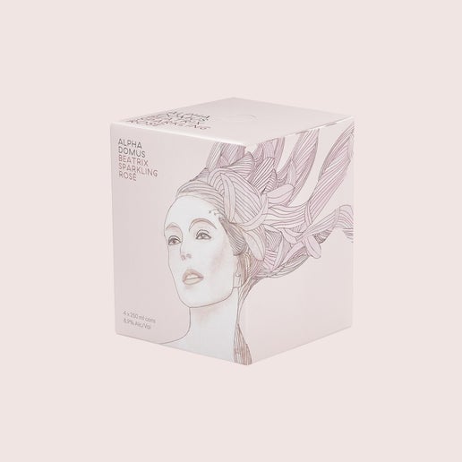 Shop Alpha Domus Beatrix Sparkling Rose 4 Pack Cans 250ml at Liquorland