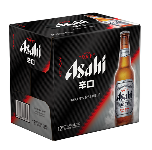 Shop Asahi Super Dry 12 Pack Bottles 330ml at Liquorland