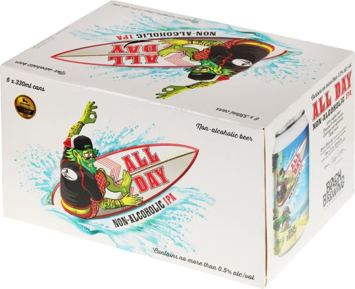 Shop Bach Brewing All Day Non Alcoholic Ipa 6 Pack Cans 330ml at Liquorland