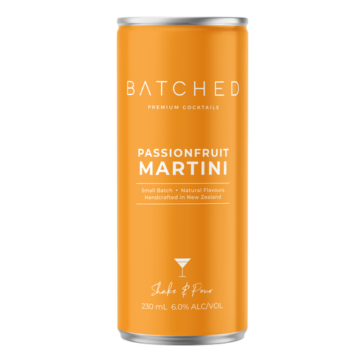Shop Batched Passionfruit Martini 4 Pack Cans 230ml at Liquorland