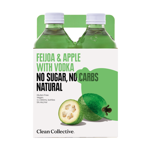 Shop Clean Collective Feijoa And Apple With Vodka 5% 4 Pack Bottles ...