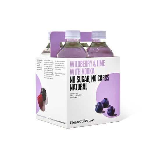 Shop Clean Collective Wild Berry Mojito 5% 4 Pack Bottles 300ml at ...