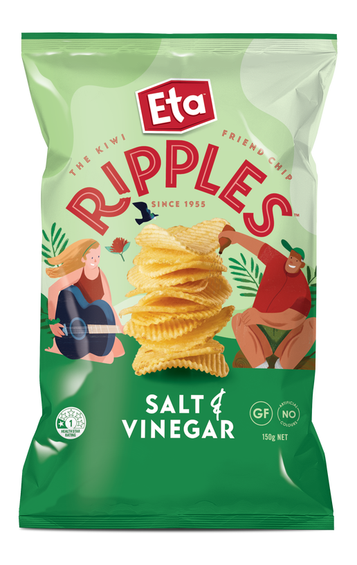 Shop Eta Ripples Salt & Vinegar 150gm at Liquorland