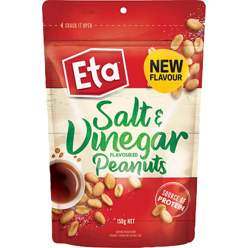 Shop Eta Salt & Vinegar Peanuts 150gm at Liquorland