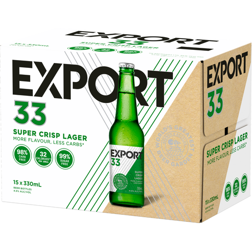 Shop Export 33 15 Pack Bottles 330ml at Liquorland