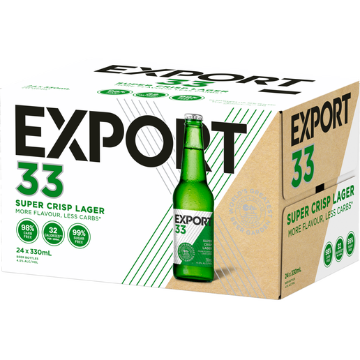 Shop Export 33 24 Pack Bottles 330ml at Liquorland