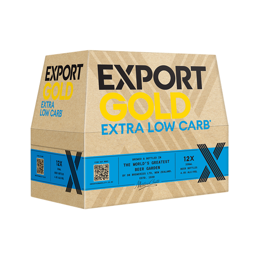 Shop Export Gold Extra Low Carb 12 Pack Bottles 330ml at Liquorland