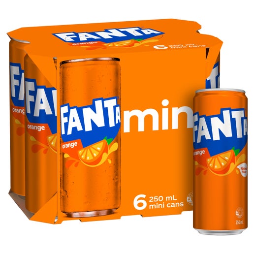 Shop Fanta Can 6 Pack Cans 250ml at Liquorland