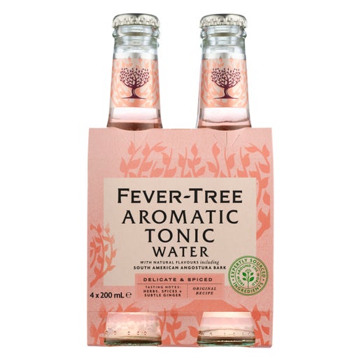 Shop Fever Tree Aromatic Tonic Water 4 Pack Bottles 200ml at Liquorland