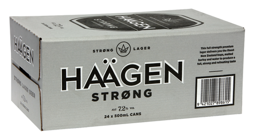 Shop Haagen Strong 24 Pack Cans 500ml at Liquorland
