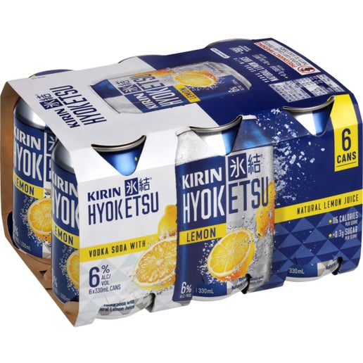 Shop Kirin Hyoketsu Lemon 6% 6 Pack Cans 330ml at Liquorland