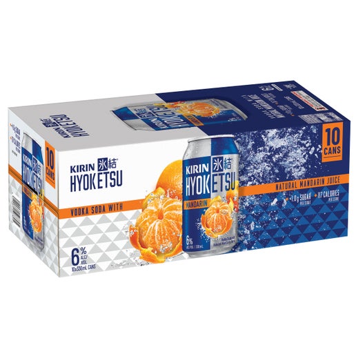 Shop Kirin Hyoketsu Mandarin 6% 10 Pack Cans 330ml at Liquorland