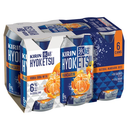 Shop Kirin Hyoketsu Mandarin 6% 6 Pack Cans 330ml at Liquorland