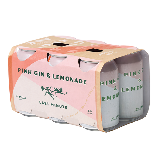 Shop Last Minute Pink Gin & Lemonade 6% 6 Pack Cans 330ml at Liquorland