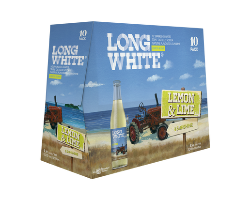 Shop Long White Vodka Lemon Lime 4.8% 10 Pack Bottles 320ml at Liquorland