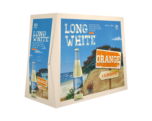 Shop Long White Vodka Orange 4.8% 10 Pack Bottles 320ml at Liquorland
