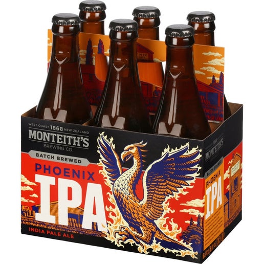 Shop Monteiths Batch Brewed Phoenix Ipa 6 Pack Bottles 330ml at Liquorland