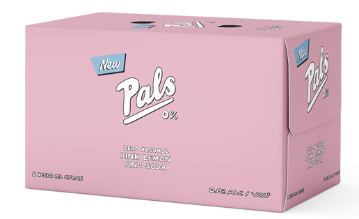 Shop Pals Zero Alcohol Pink Lemon And Soda 6 Pack Cans 330ml at Liquorland