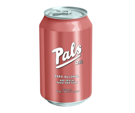Shop Pals Zero Alcohol Red Peach Yuzu & Soda Can 330ml at Liquorland