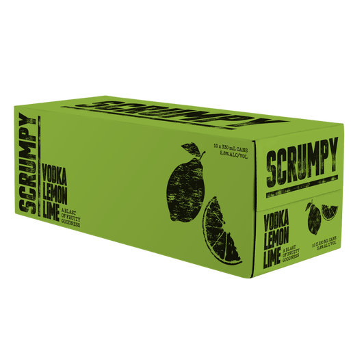 Shop Scrumpy Lemon Lime Vodka 5.8% 10 Pack Cans 330ml at Liquorland