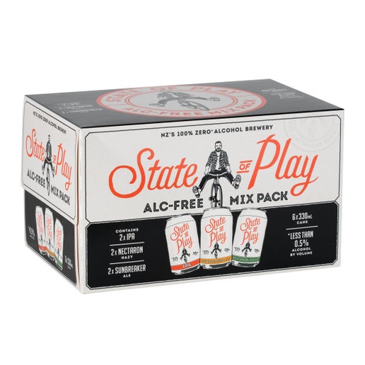Shop State Of Play Alc-free Mix Pack 6 Pack Cans 330ml at Liquorland