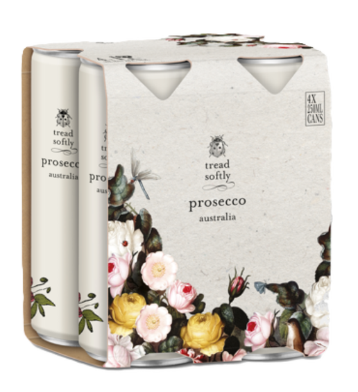 Shop Tread Softly Prosecco 4 Pack Cans 250ml at Liquorland